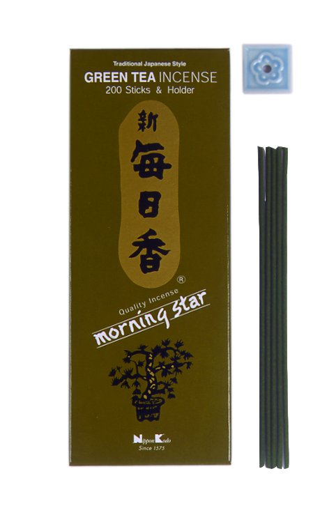Morning Star Røgelse, 200 stk. - Green Tea - Røgelse - Your Yoga Shop ApS